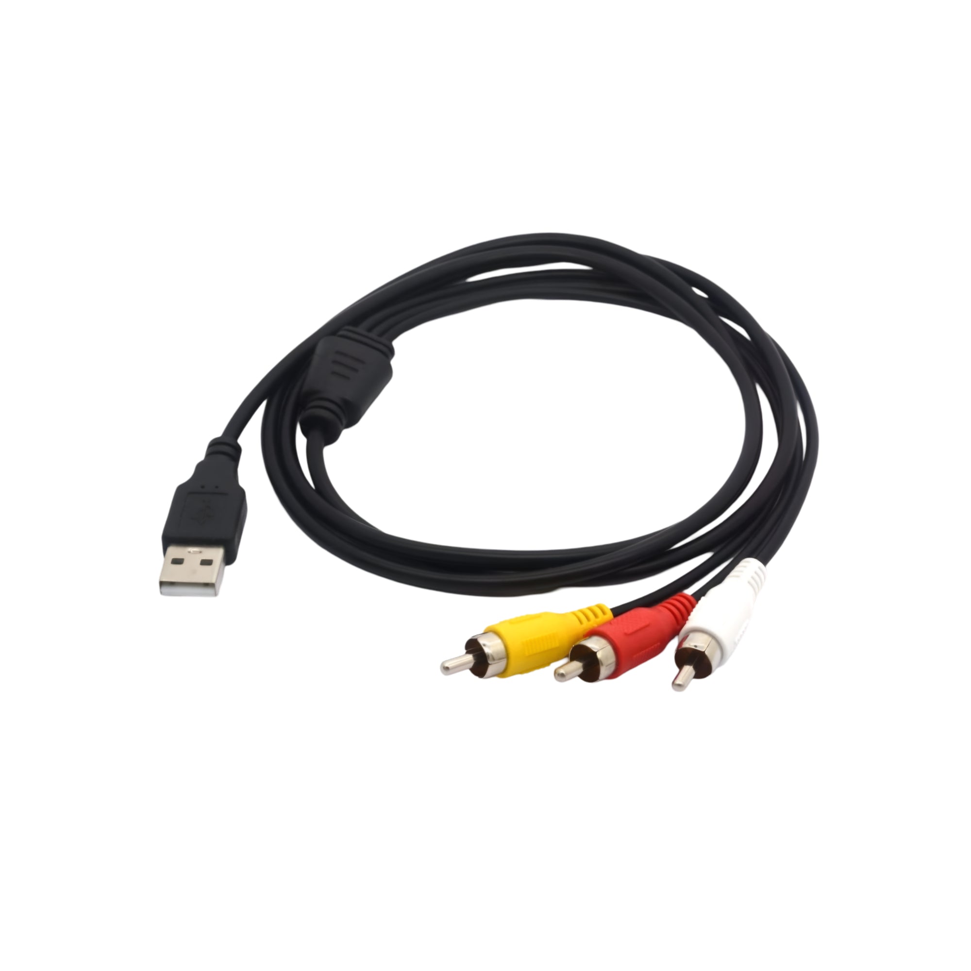 1.5M USB to 3RCA AV Cable – Audio Video Adapter Cord - Click Now